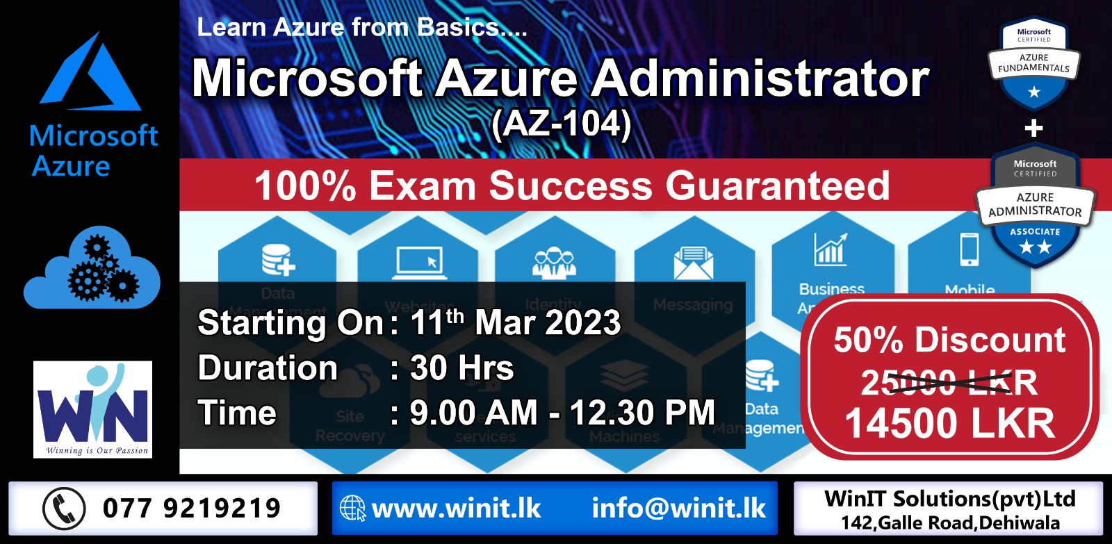 Microsoft Azure Certified Administrator - AZ 104 & Fundamentals - AZ 900 Course (Online Training ...